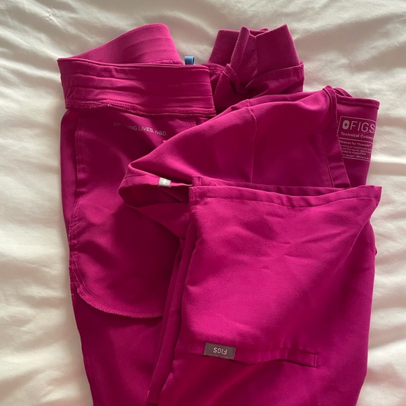 Figs | Tops | Figs Kids Magenta Joggers | Poshmark